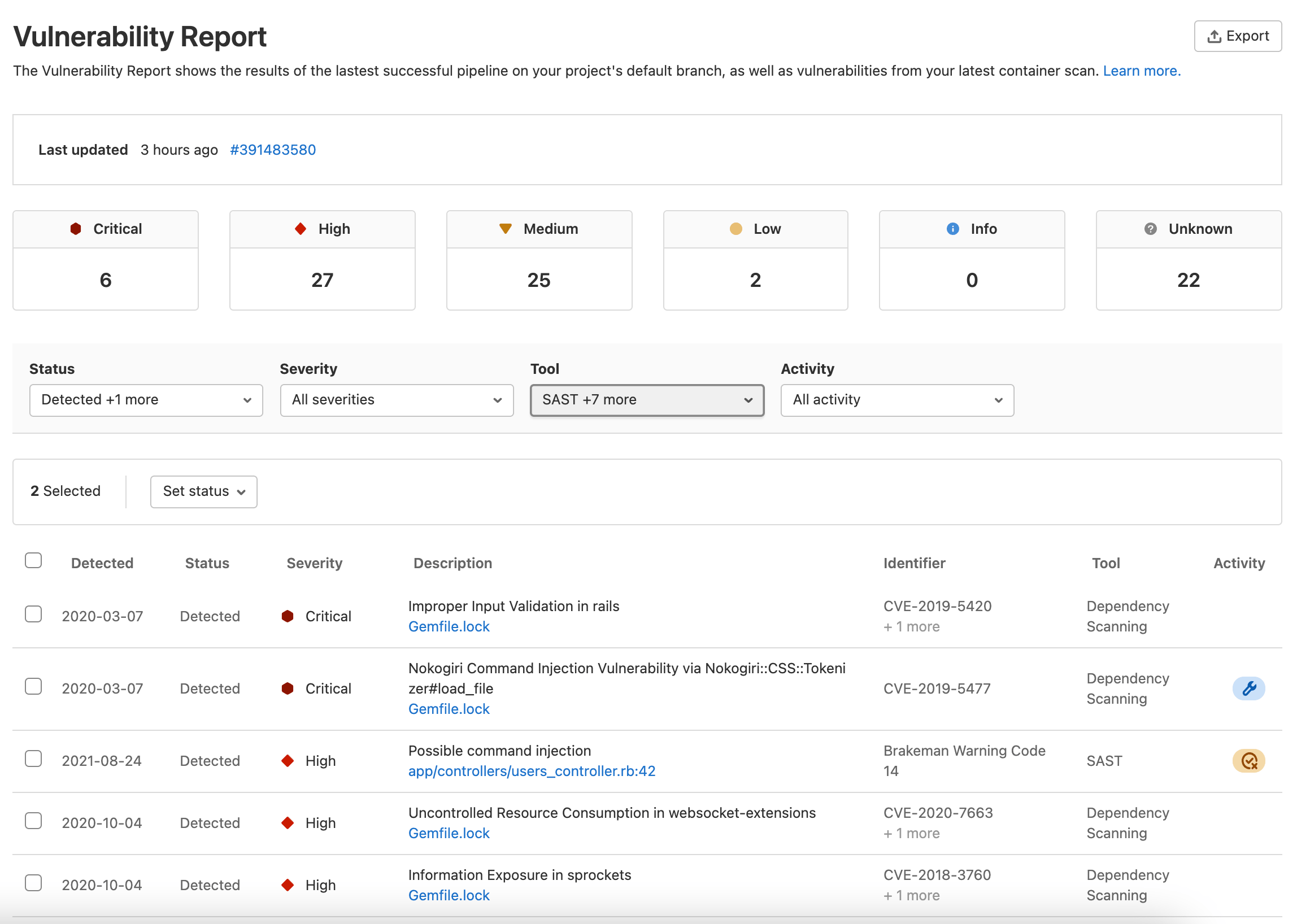 취약점 보고서 Gitlab 공식 기술 문서 한글판 By 인포그랩 인포그랩 Gitlab 기반 Devsecops 구축컨설팅교육cicd Pipeline기술 지원